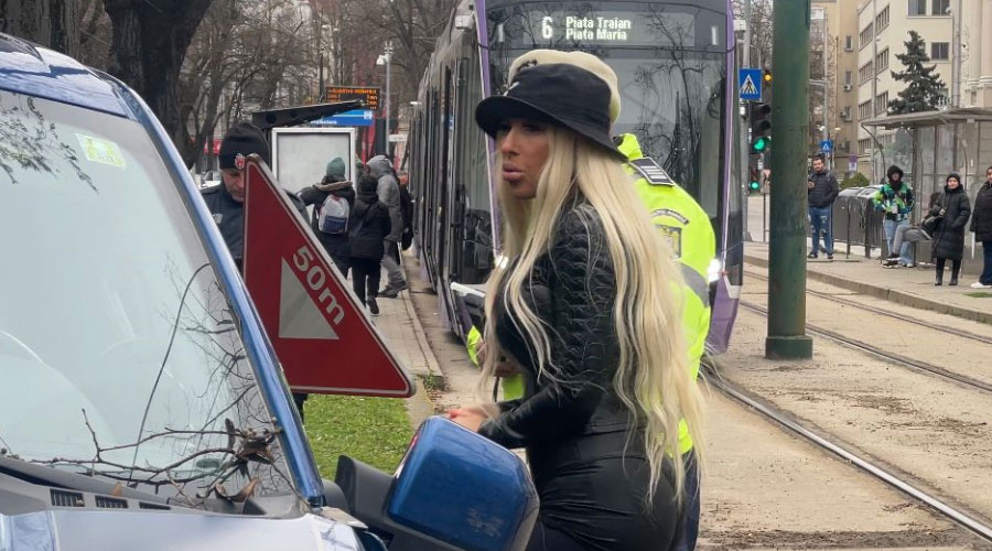 Nevasta lui Romeo Dunca, şeful CJ Caraş-Severin, a făcut prăpăd în faţa ...